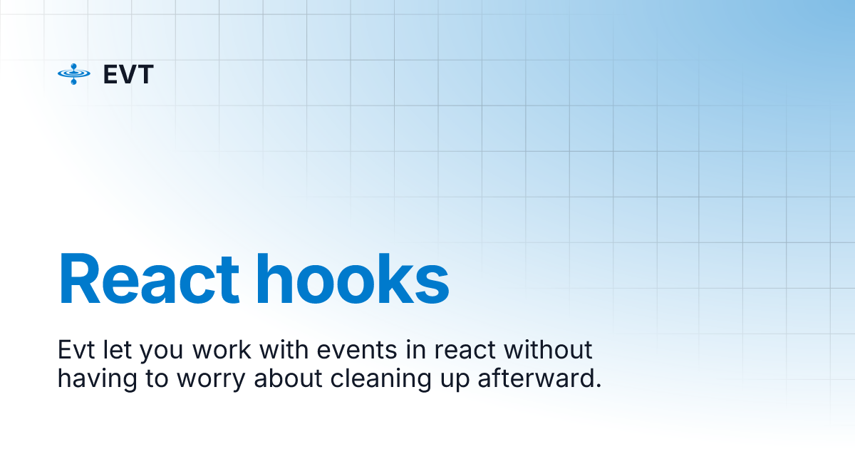 React hooks | EVT